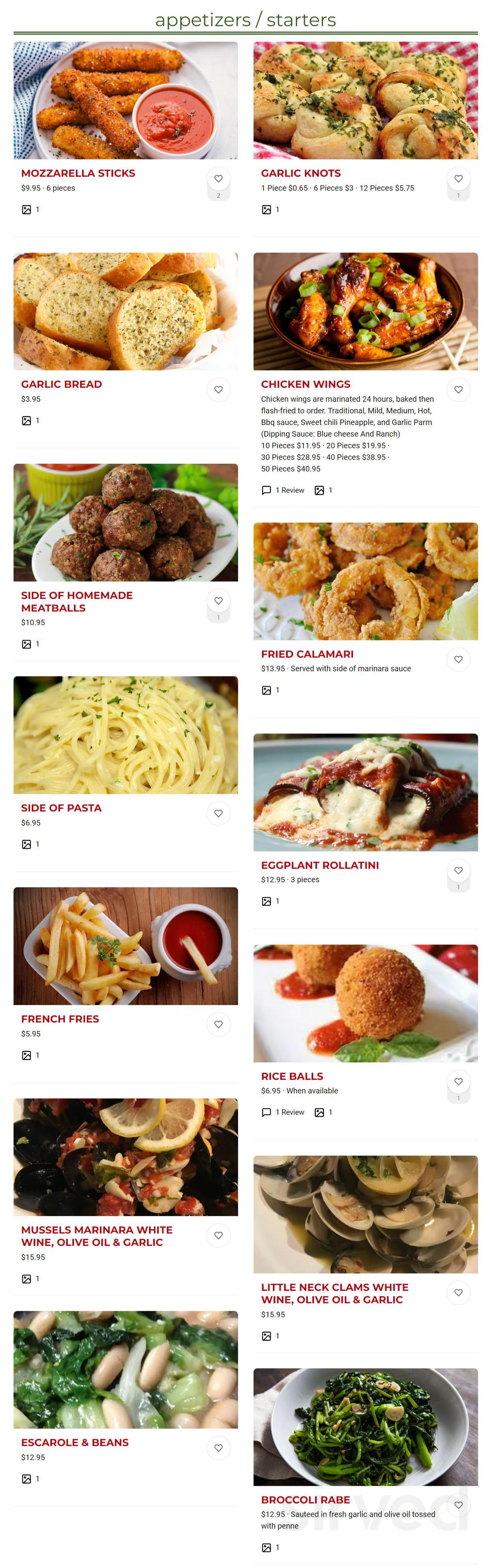 Michaels Pizzeria menu in Deerfield Beach, Florida, USA