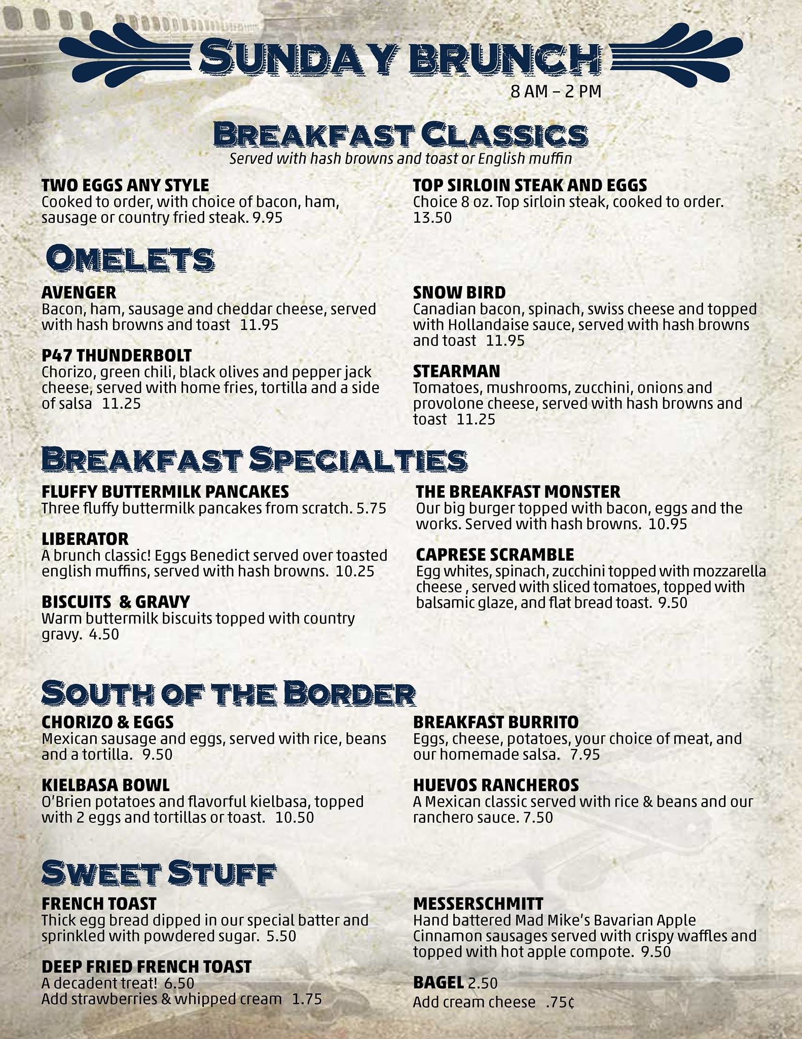 French Valley Cafe menus in Murrieta, California, United States