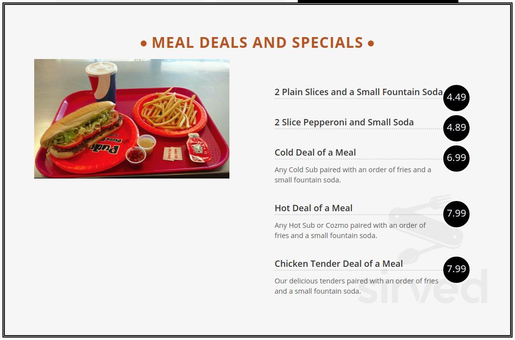 Pudgie's of Williamsport menu in Williamsport, Pennsylvania, USA