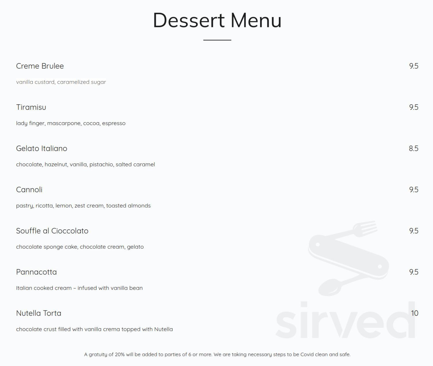 Sabatino's Italian Ristorante menus in Rapid City, South Dakota, United ...