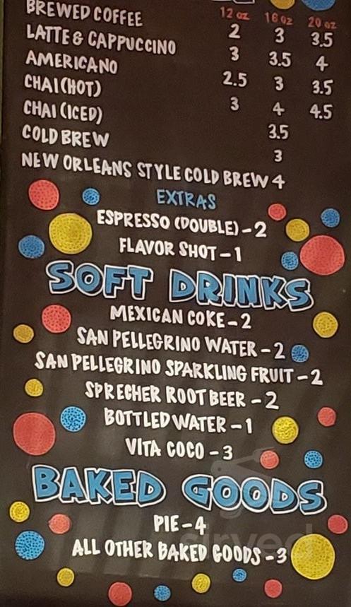 Ziggy's menu in Ypsilanti, Michigan, USA