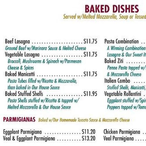 Pizza Choice menu in Springfield, Massachusetts, USA