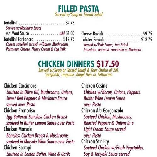 Pizza Choice menu in Springfield, Massachusetts, USA