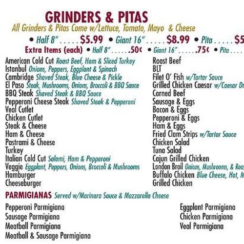 Pizza Choice menu in Springfield, Massachusetts, USA