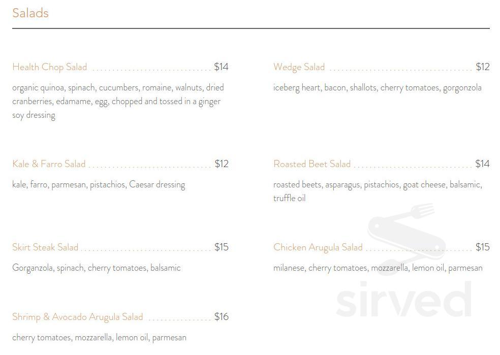 Ancient Mariner Restaurant menu in Ridgefield, Connecticut, USA