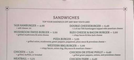 Menu for Clark Powells Restaurant and Bar in Ebensburg, PA | Sirved