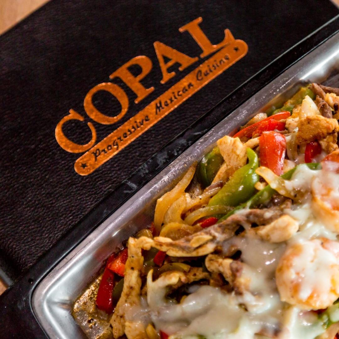 Copal menu in Lincoln, Nebraska, USA