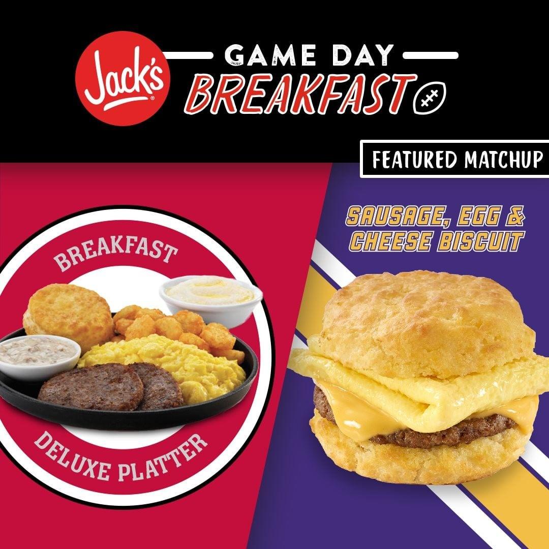 Jack's menu in Millington, Tennessee, USA