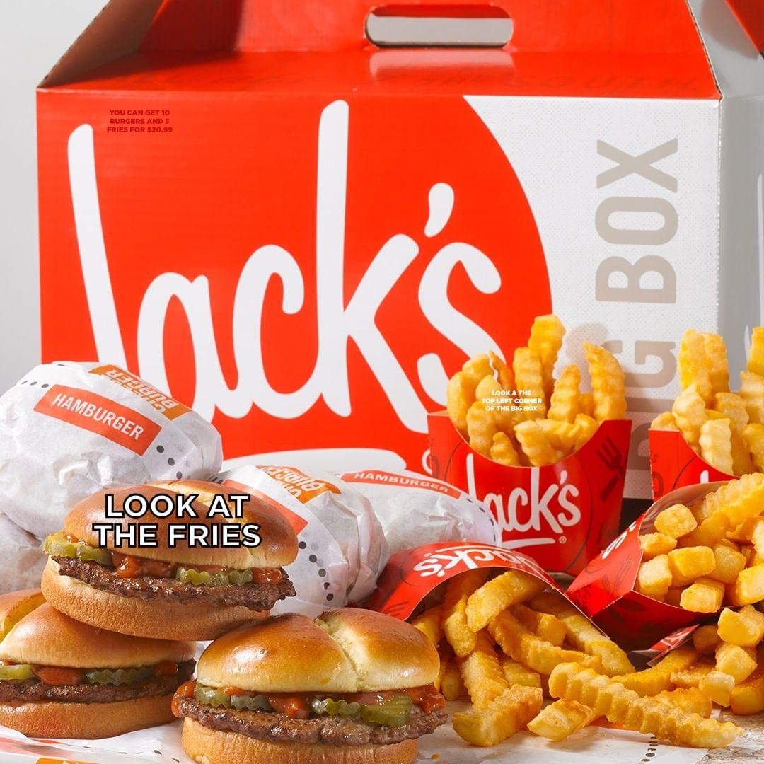 Jack's menu in Pell City, Alabama, USA