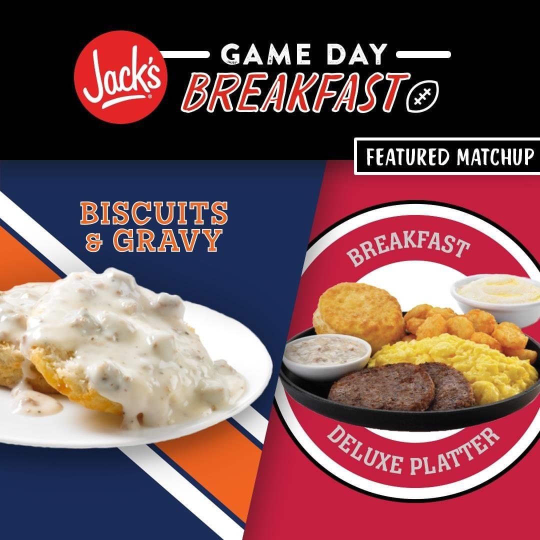 Jack's menu in Columbiana, Alabama, USA