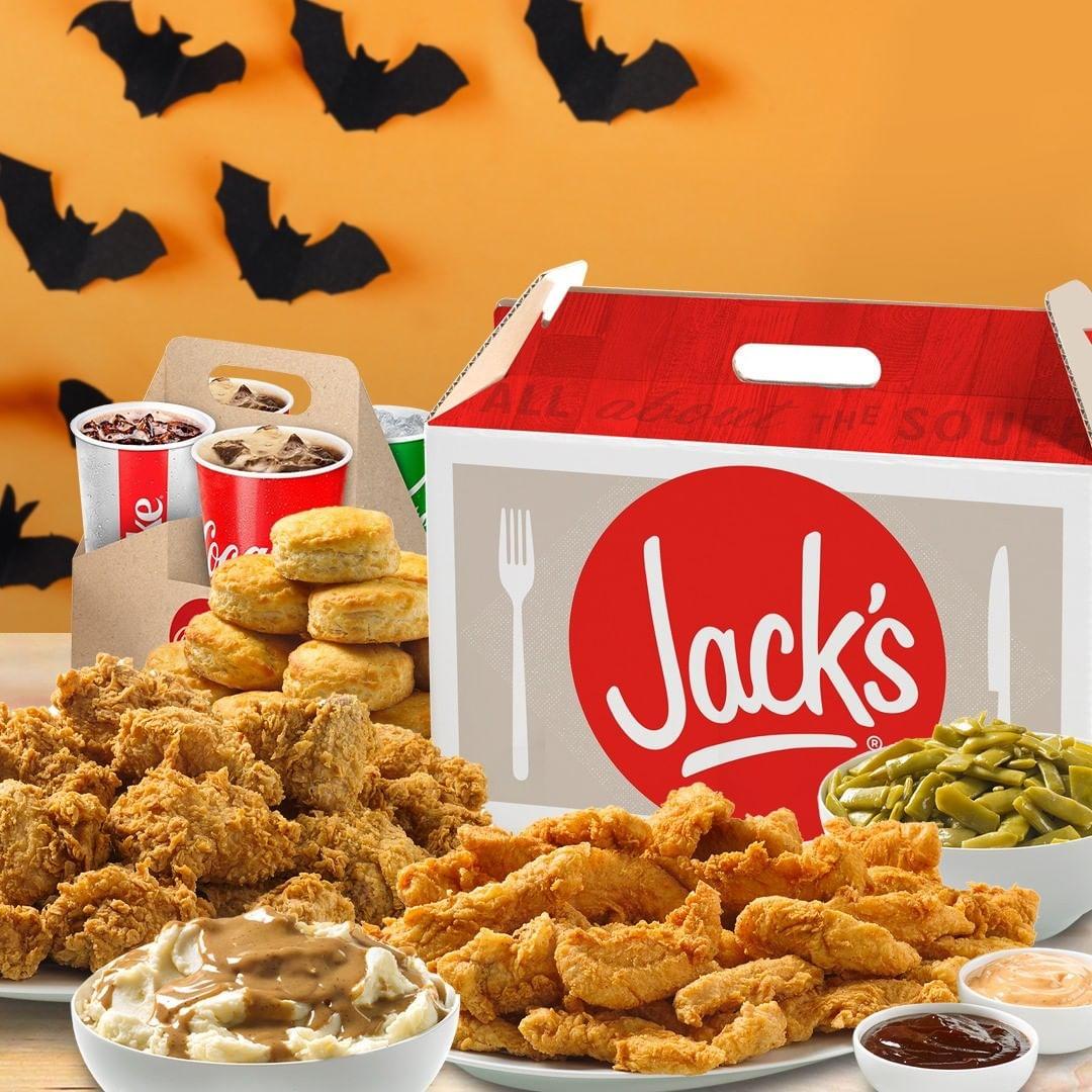 Jack's menu in Millington, Tennessee, USA