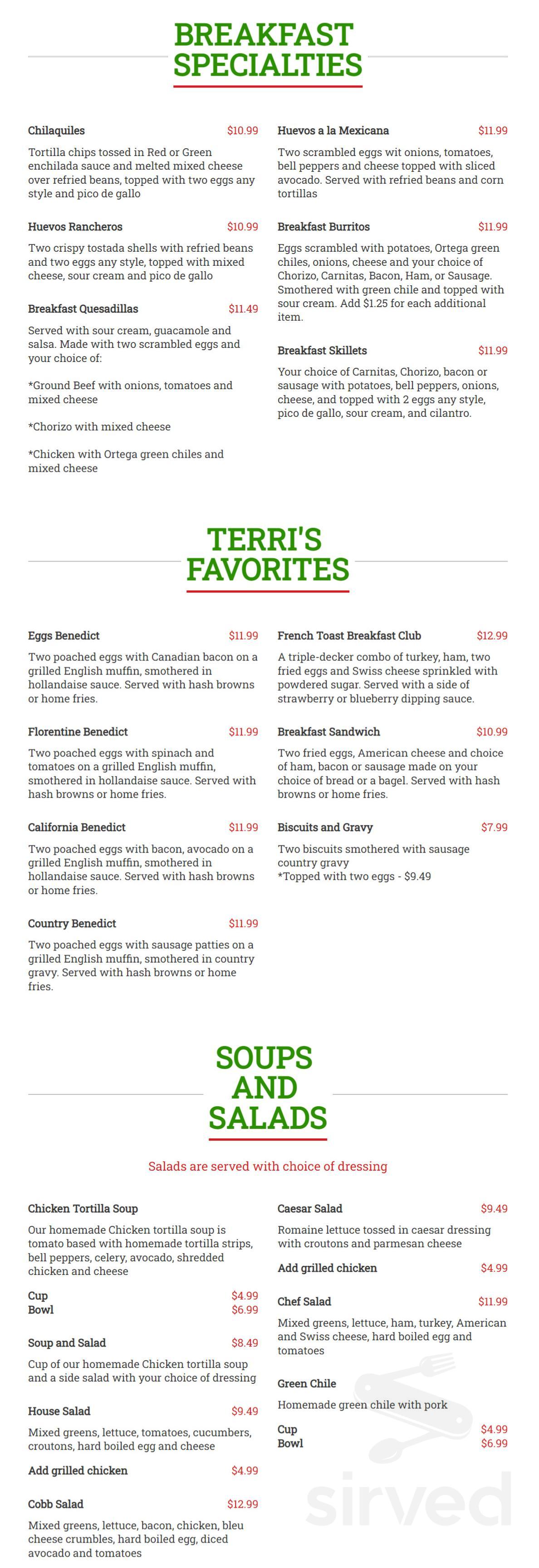 New Day Cafe menu in Aurora, Colorado, USA