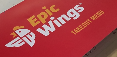 Epic Wings menu in Mission Viejo, California, USA