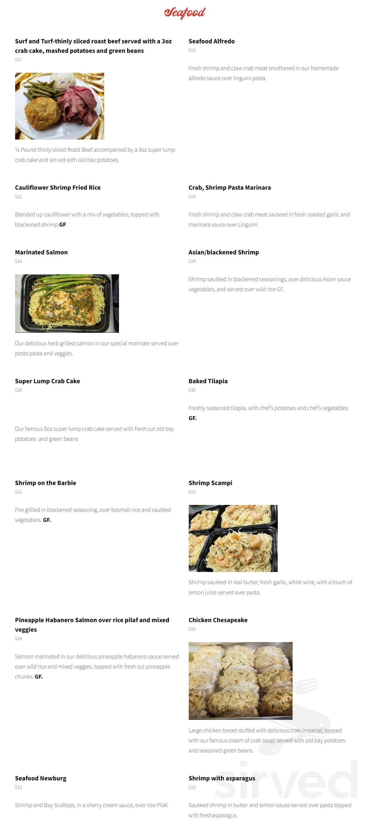 Menu - Rising Sun MD's Queen Cuisine to Go | Sirved