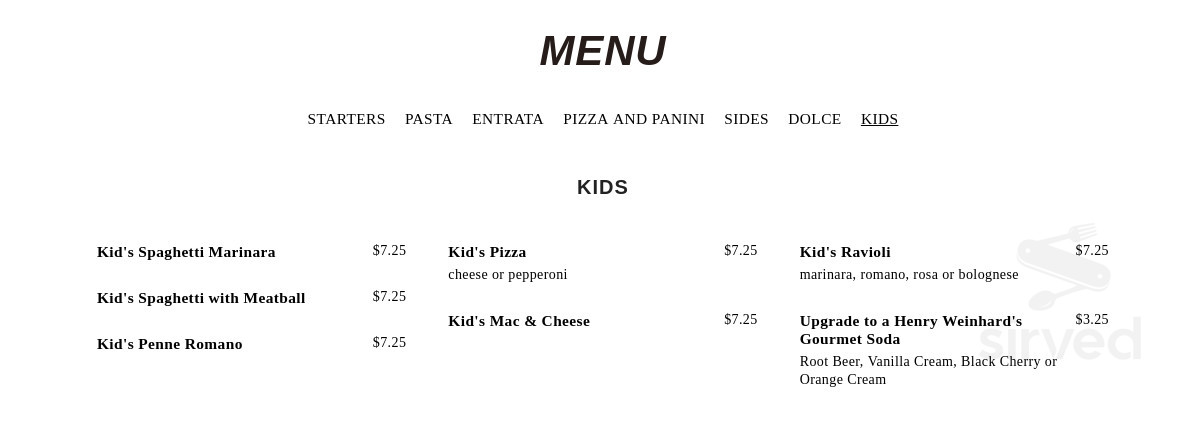 Andiamo Italian Ristorante - Eagan menus in Eagan, Minnesota, United States