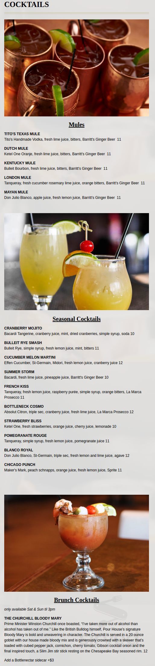 Old Town Pour House (Oak Brook Center - Oak Brook) menus in Oak Brook ...