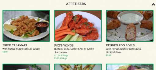 Fox's on Wolf Menu - Mokena, Illinois | Sirved