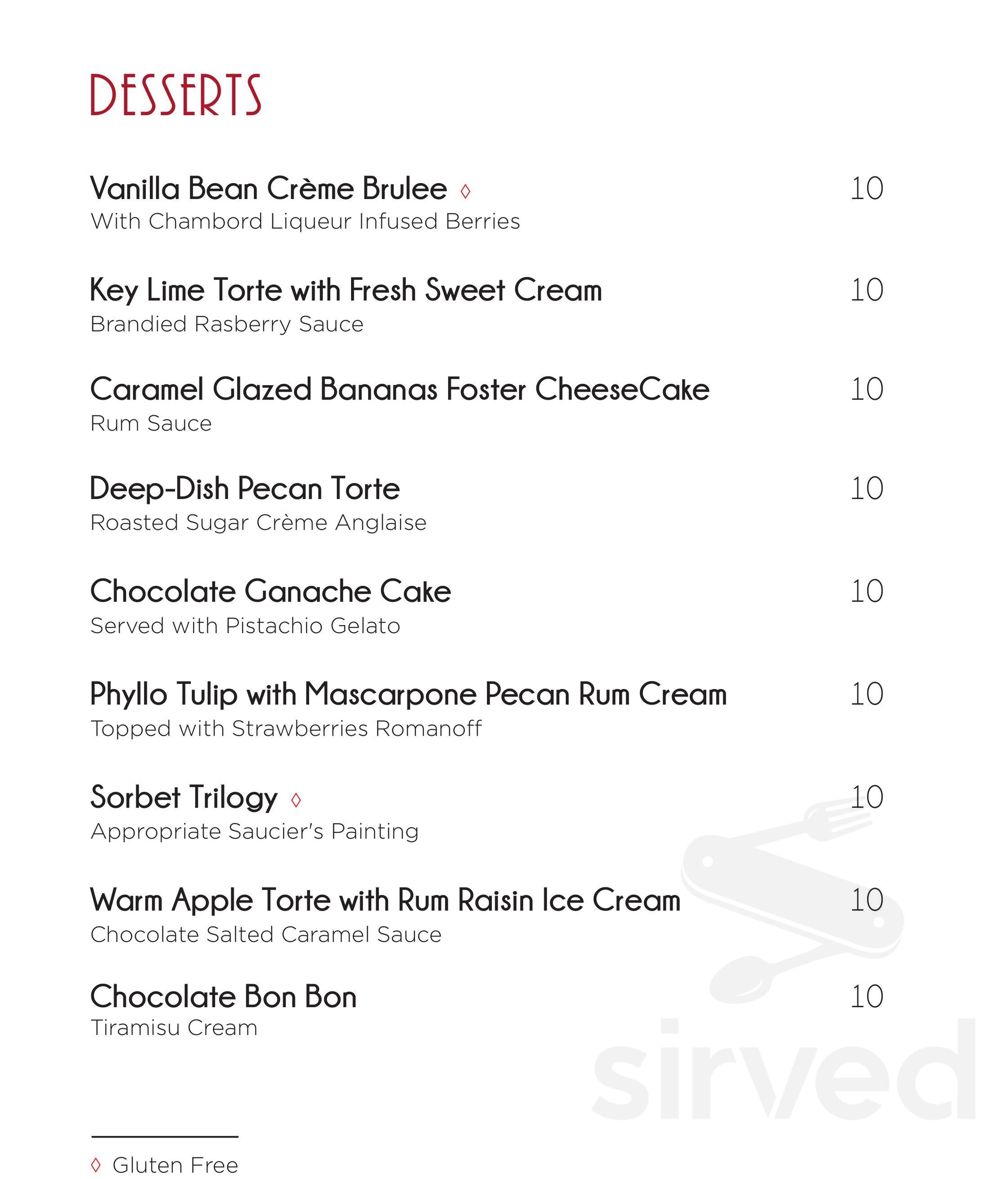 Menu - Durant OK's 1832 Steakhouse | Sirved