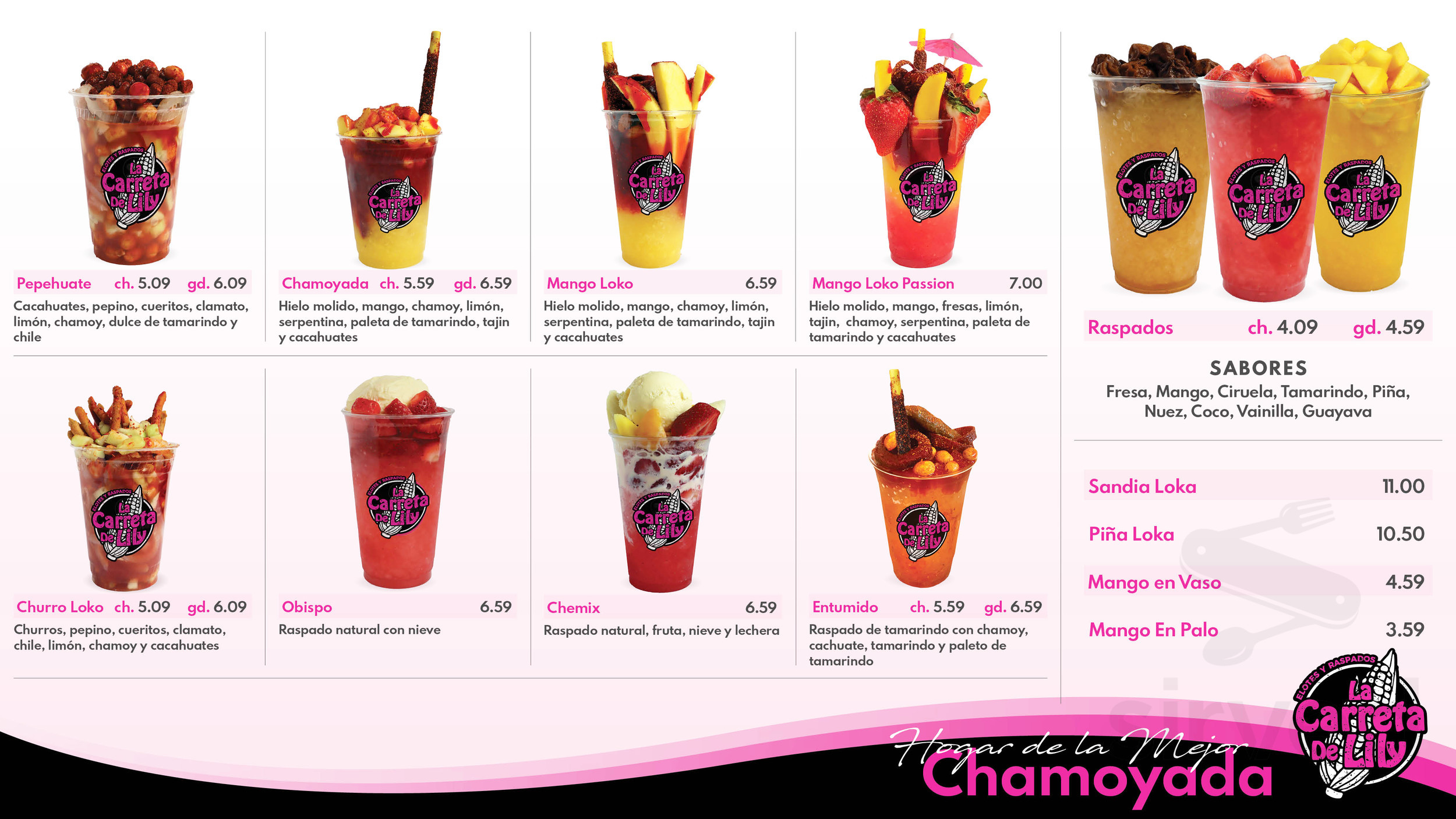 La Carreta de Lily menu in Laveen Village, Arizona, USA