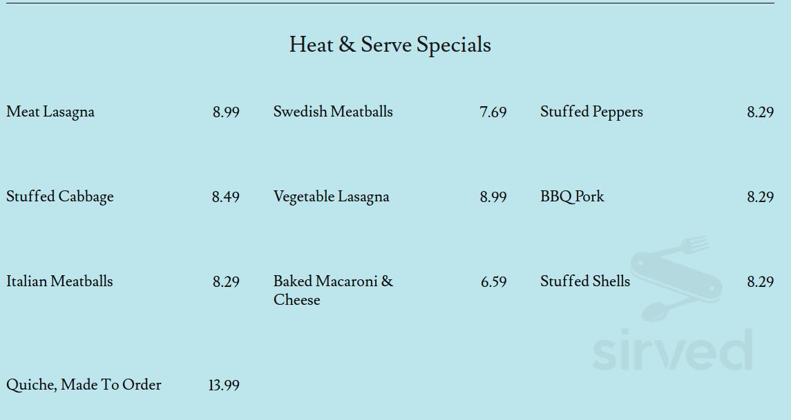 Seaside Deli & Market menu in Boynton Beach, Florida, USA
