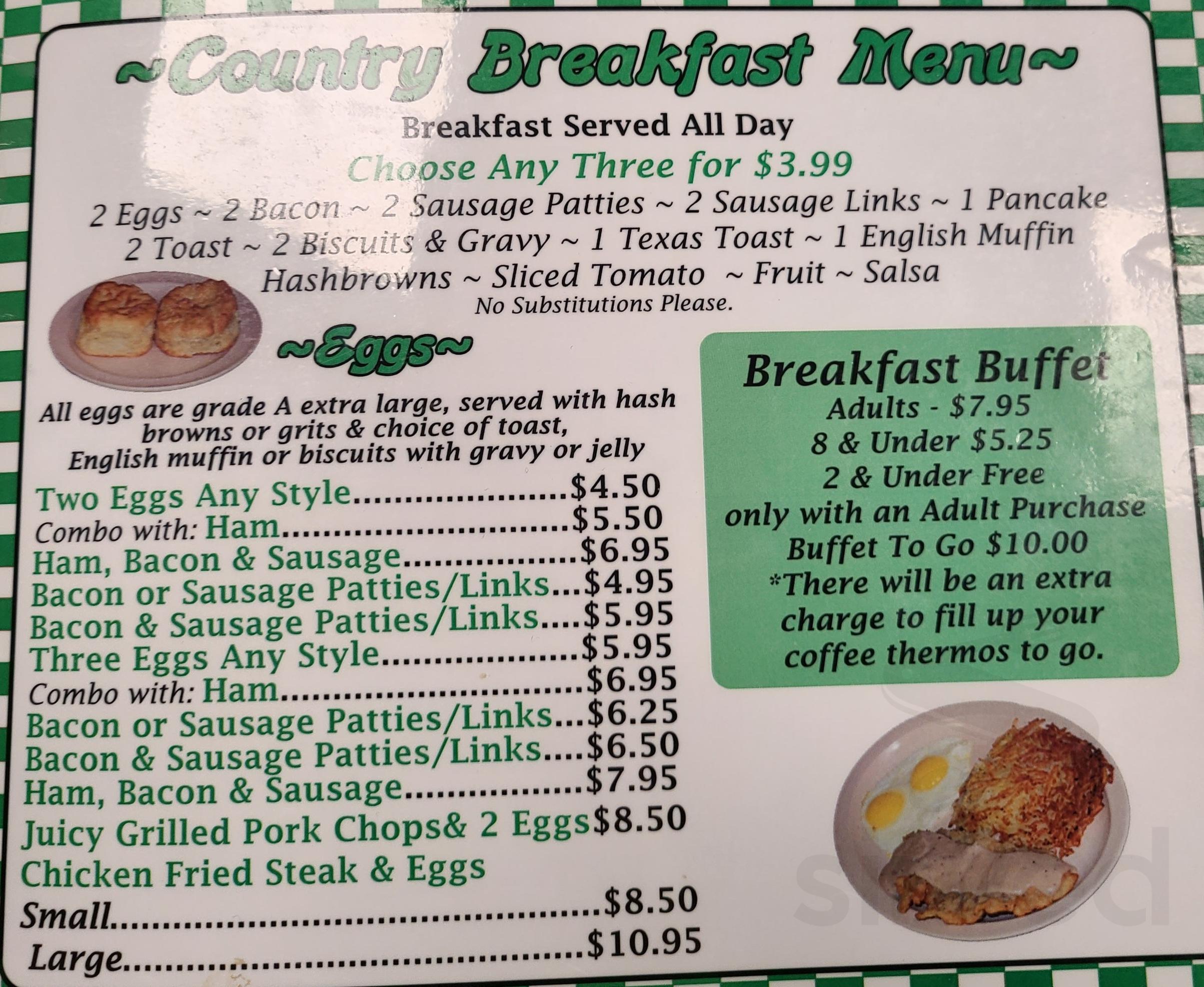 Mabank Cafe menu in Mabank, Texas, USA