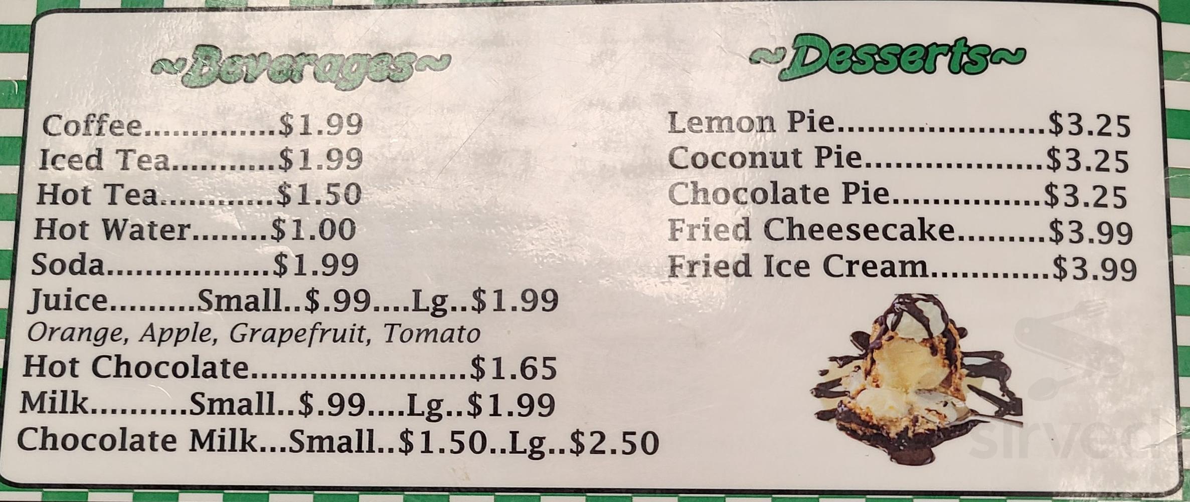 Mabank Cafe menu in Mabank, Texas, USA