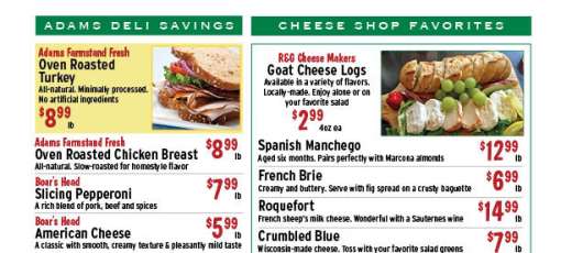 Adams Cafe Menu - Poughkeepsie, New York | Sirved