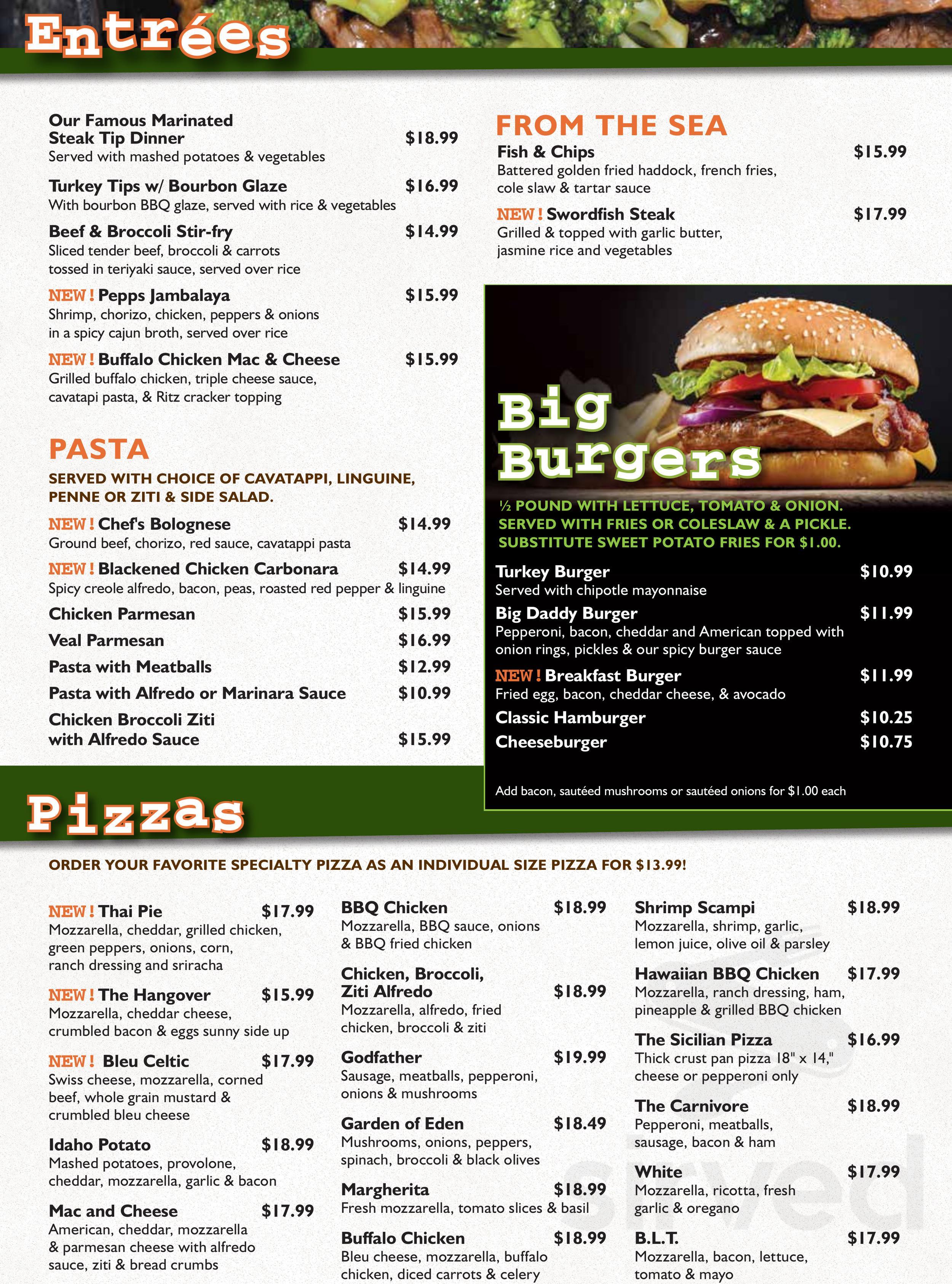 Pepperoncini's menus in Milford, Massachusetts, United States