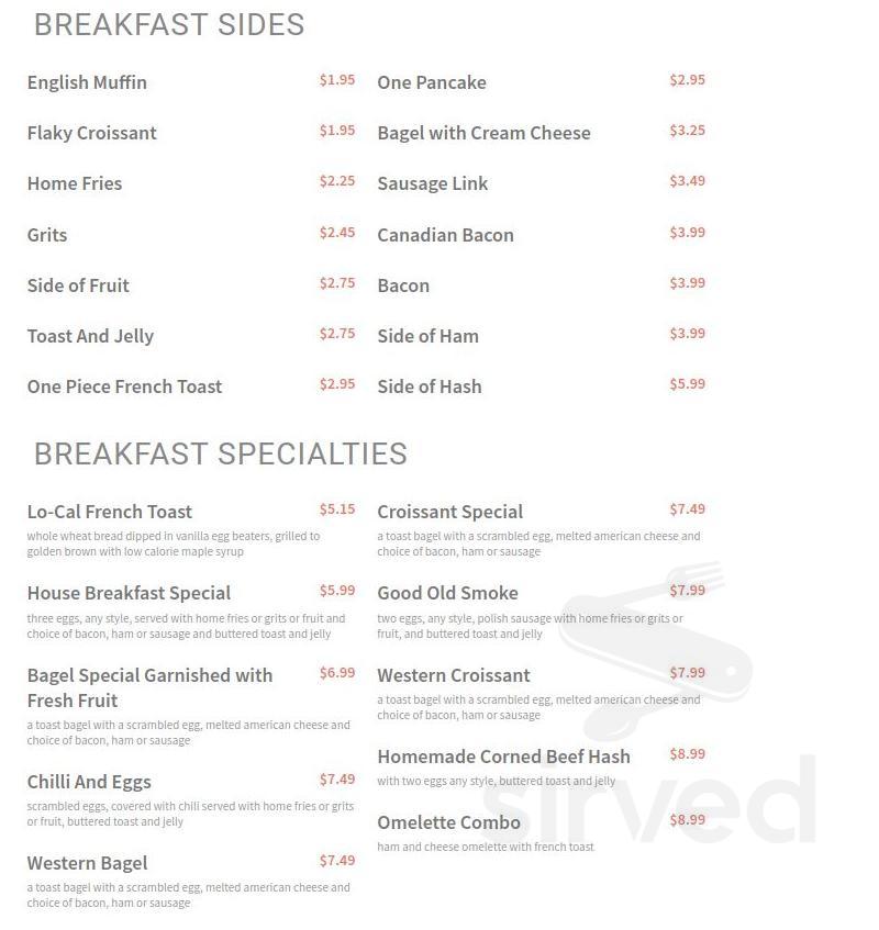 Eddy's Deli & Restaurant menu in Stow, Ohio, USA