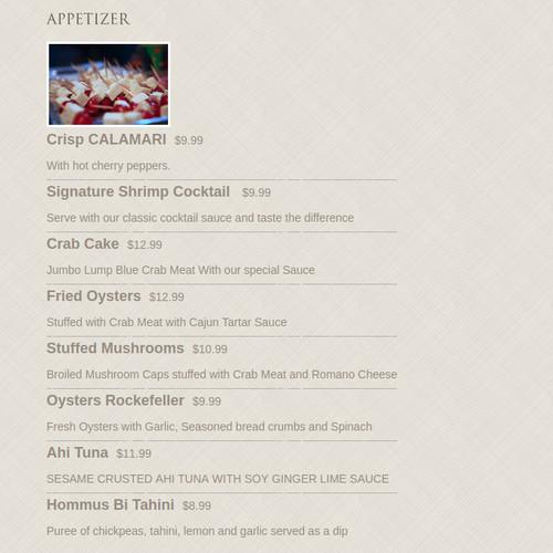 Summit Restaurant menu in Christiansburg, Virginia, USA