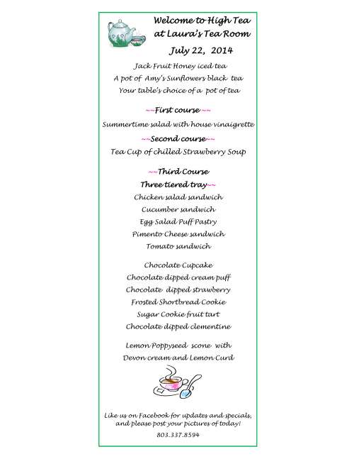 laura-s-tea-room-menu-in-ridgeway-south-carolina-usa