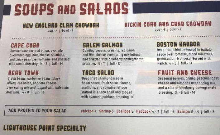 Lighthouse Point Bar and Grille menu in The Villages, Florida, USA