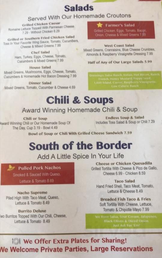 Skootr's Restaurant & Bar menu in Mascoutah, Illinois, USA