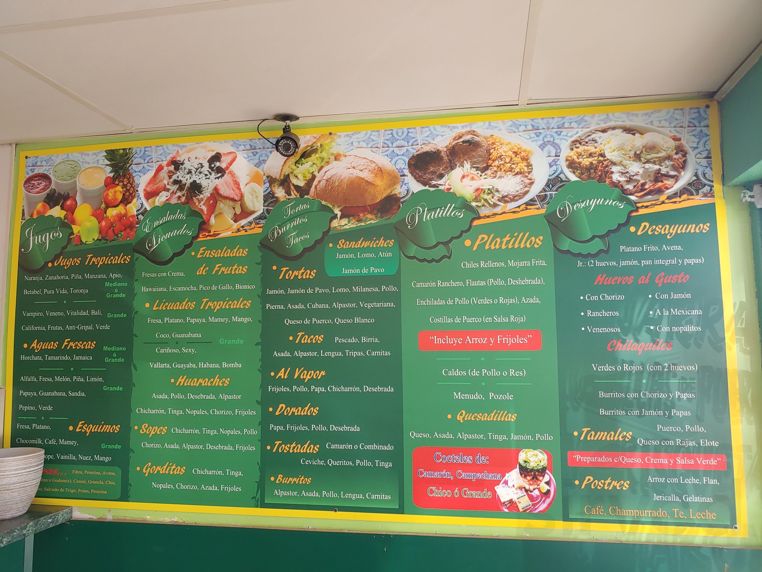 Jugos Vallarta menu in Santa Ana, California, USA