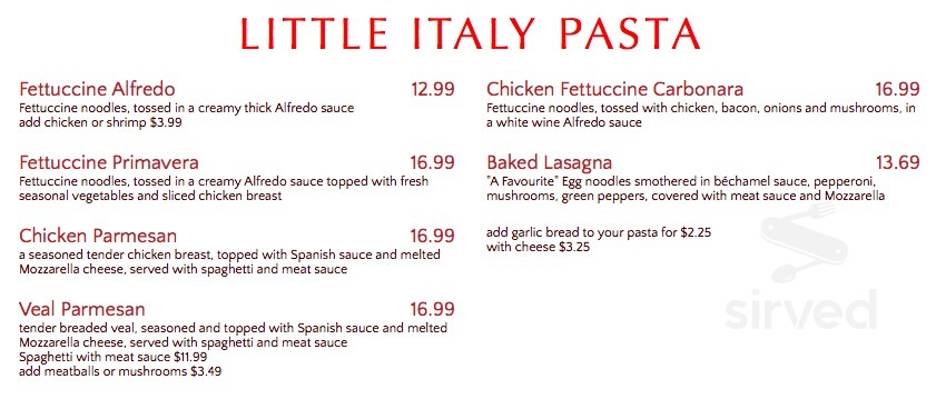 Fireside Deli & Family Restaurant menu in Kitchener, Ontario, Canada