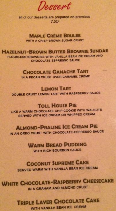 Menu for Cedar Creek Inn in Brea, CA | Sirved