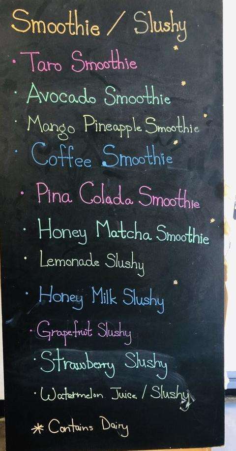 HEA TEA menu in Elk Grove, California, USA