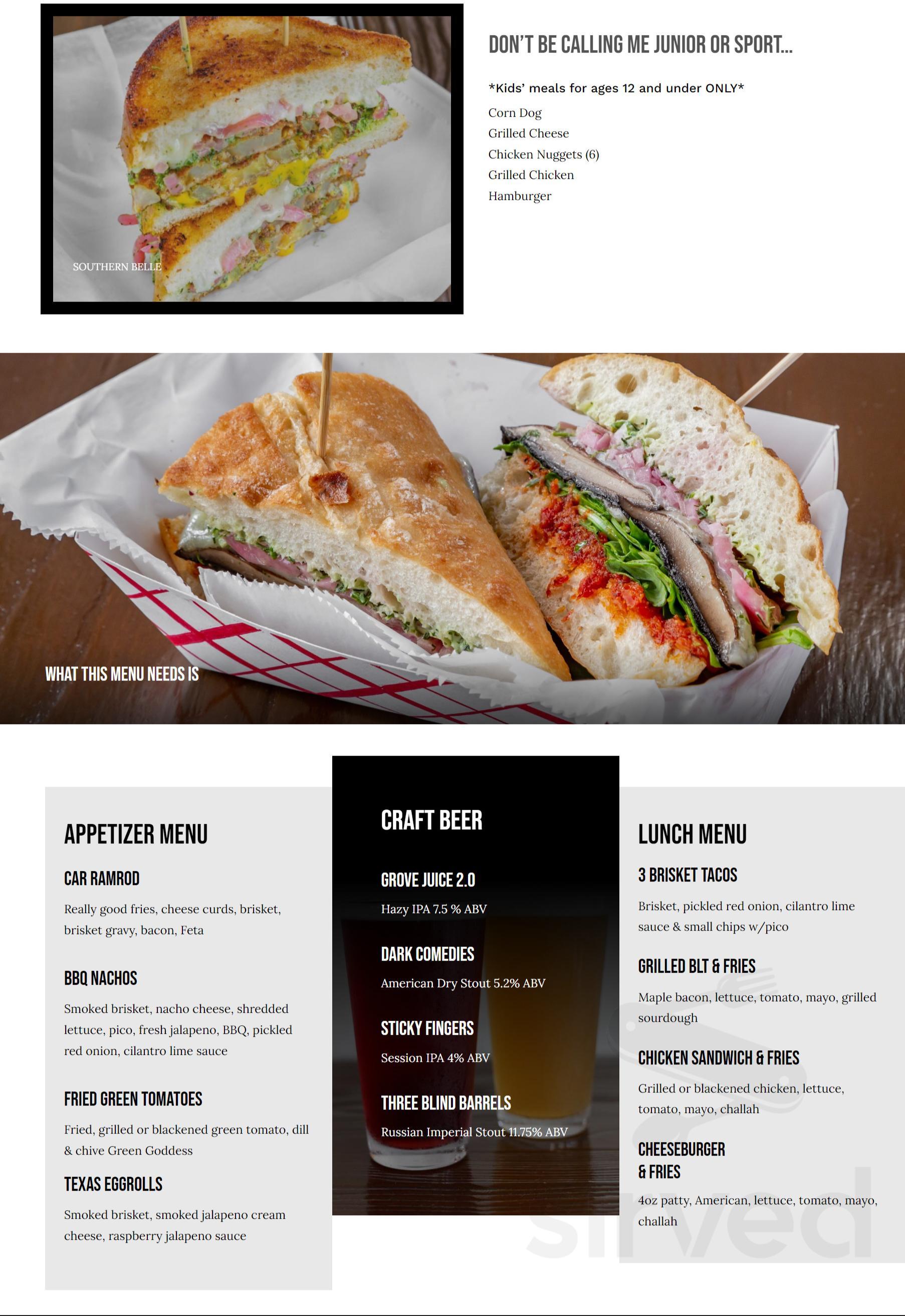 Double Branch Brewing & Bites menu in Wesley Chapel, Florida, USA