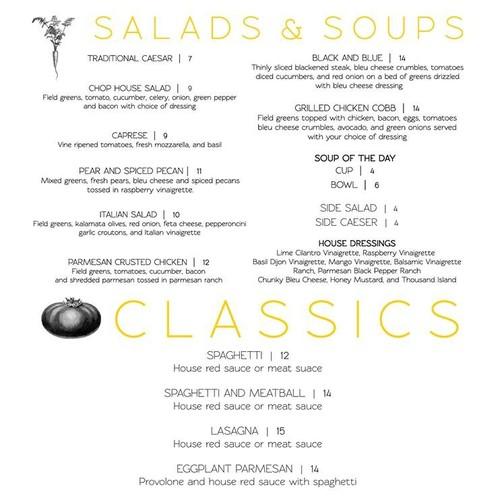 Vicari Italian Grill menu in Corinth, Mississippi, USA