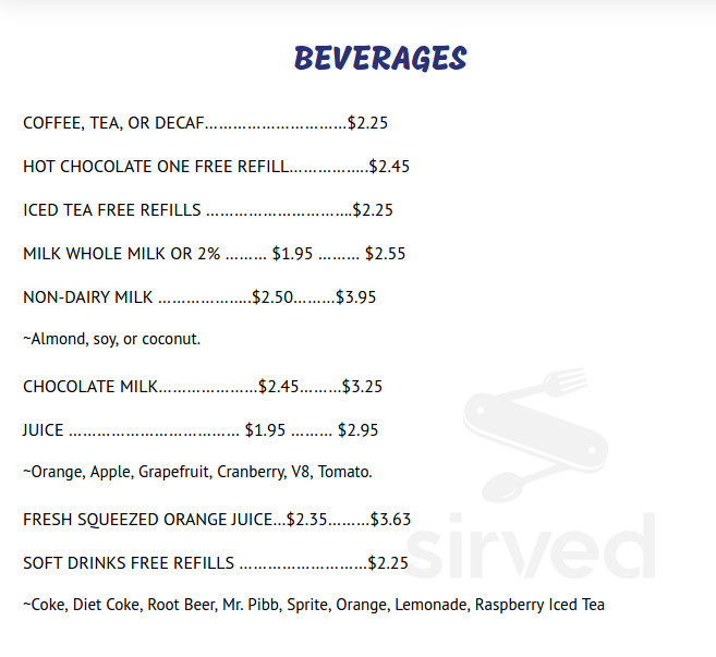 Menu for Humpty Dumpty Kitchen in Grass Valley, CA | Sirved