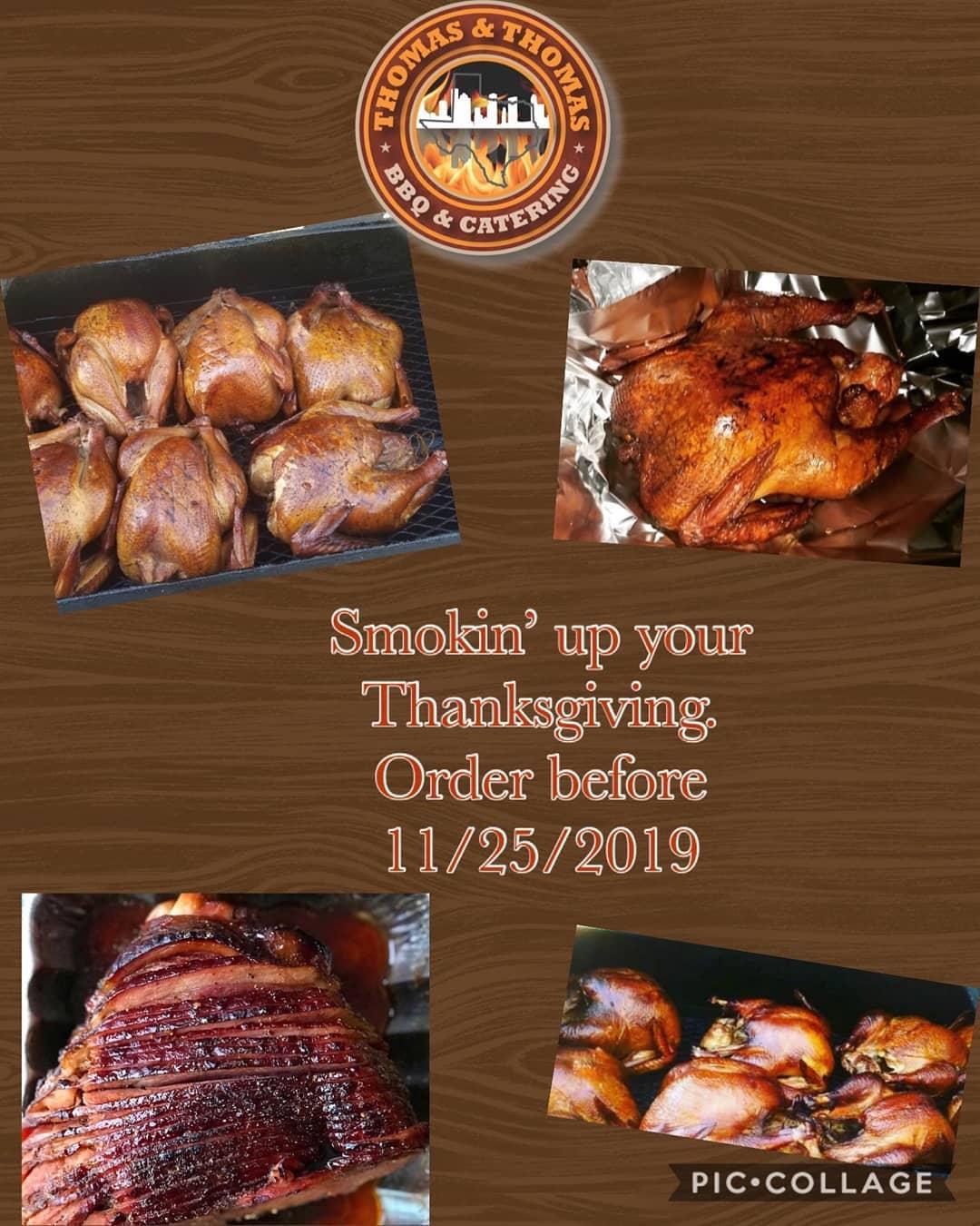 Thomas and Thomas BBQ menu in Houston, Texas, USA