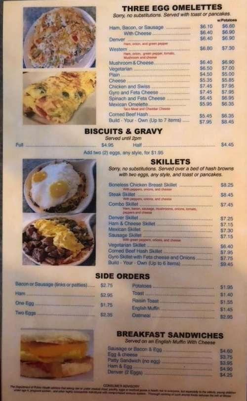 Riverside Family Restaurant menu in Ottumwa, Iowa, USA