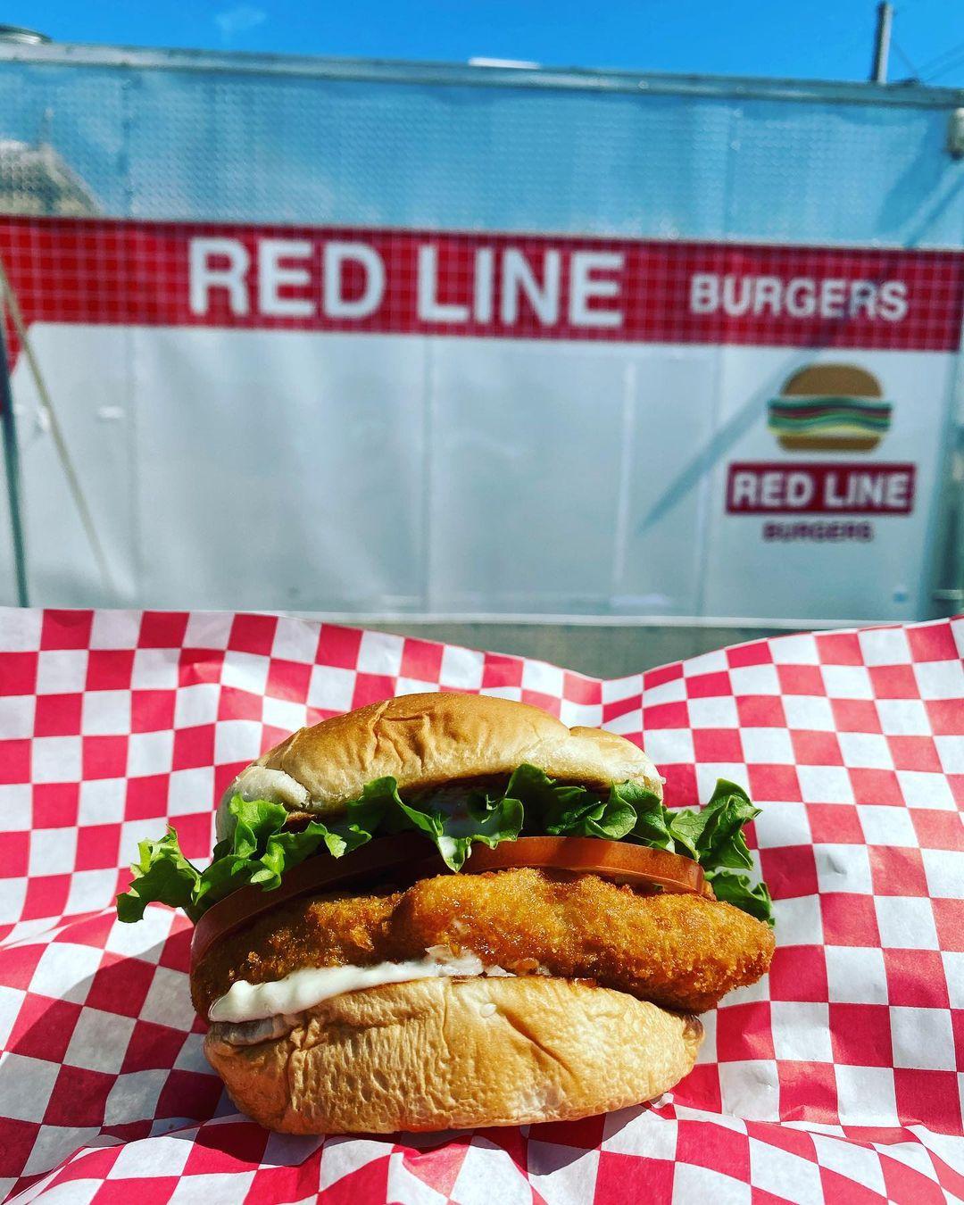 Red Line Burgers menu in Portland, Texas, USA