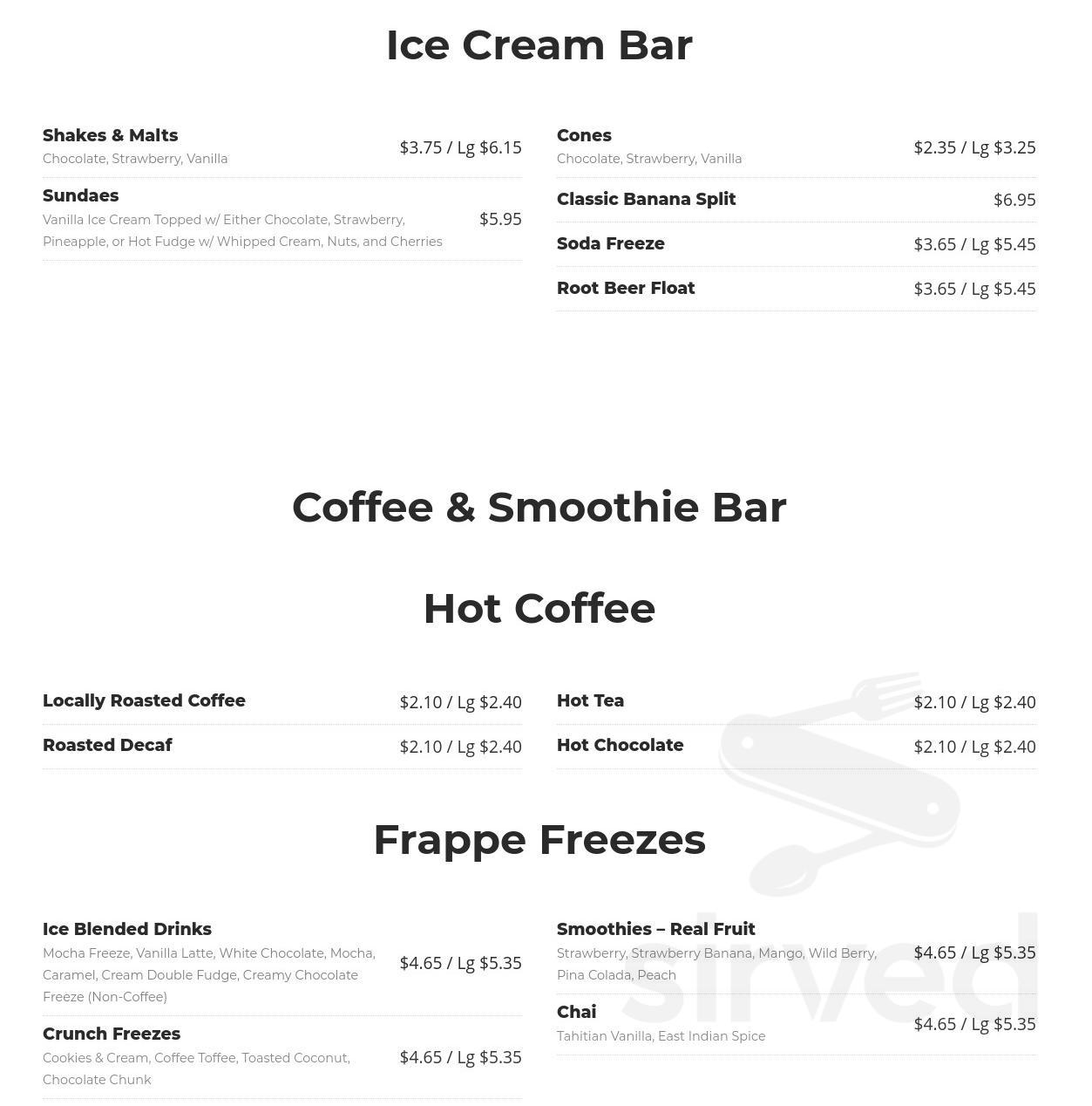 Legends Classic Diner menus in Glendora, California, United States