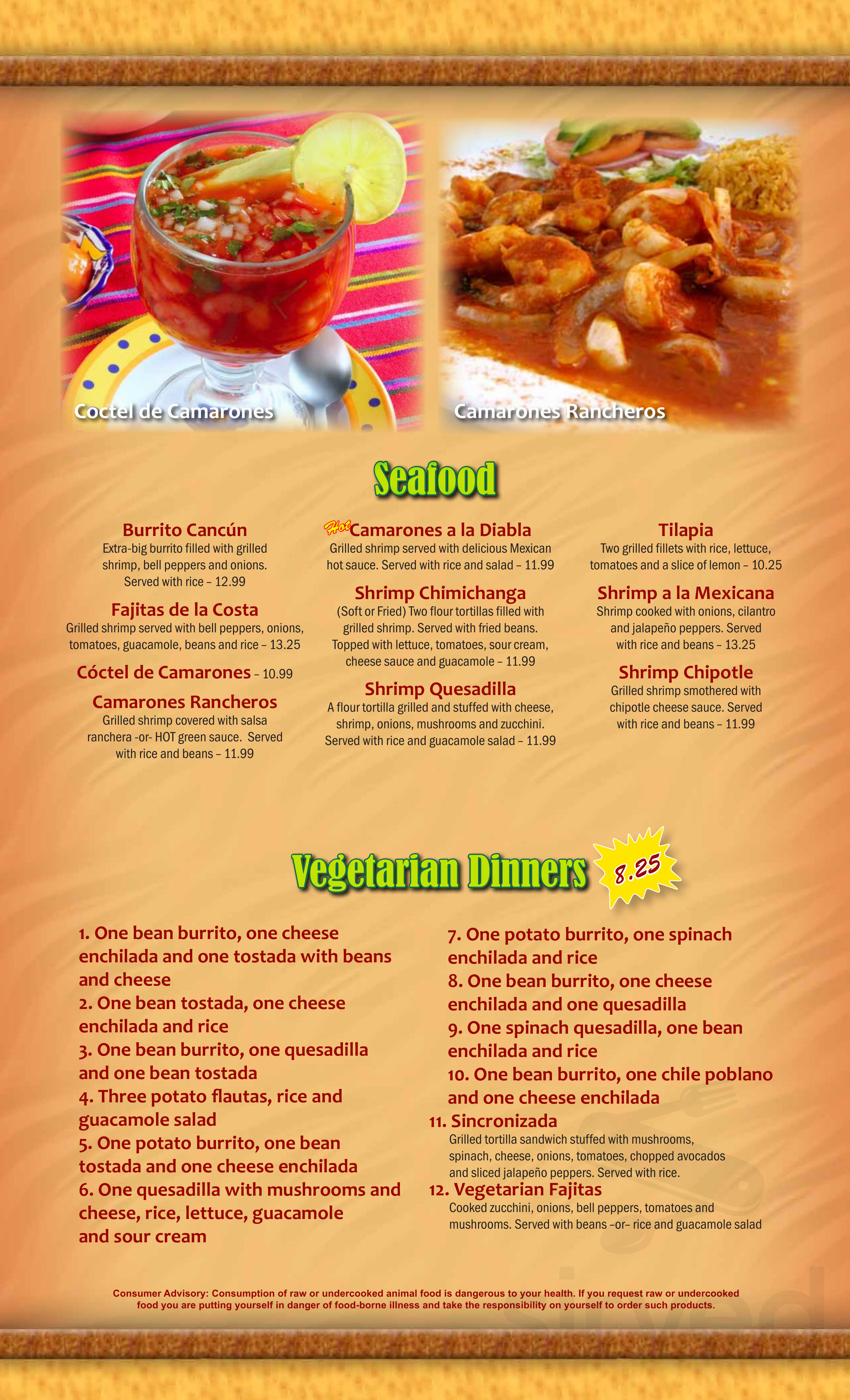 Menu - Ocala FL's Los Magueyes Mexican Restaurant - Ocala | Sirved