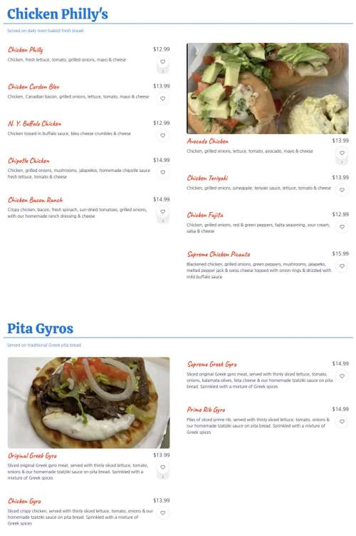 AK Best Phillys menu in Palmer, Alaska, USA