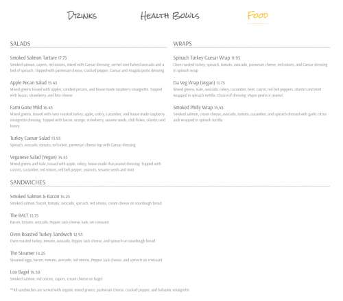 HiBlend Health Bar & Cafe menu in Honolulu, Hawaii, USA