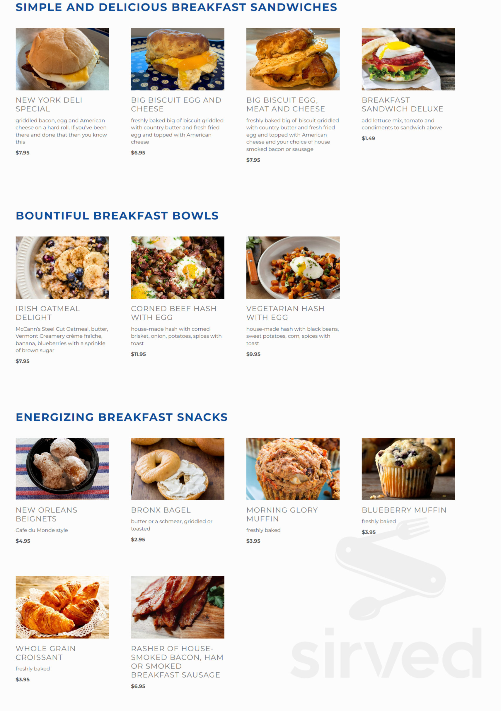 Menu - Vero Beach FL's RYDER's Gourmet Market | Sirved