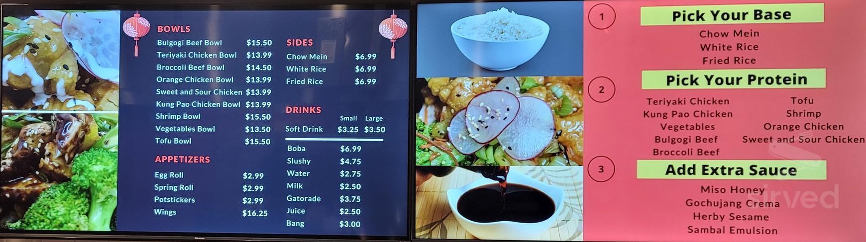 Tahoe Asian Kitchen menus in Stateline, Nevada, United States