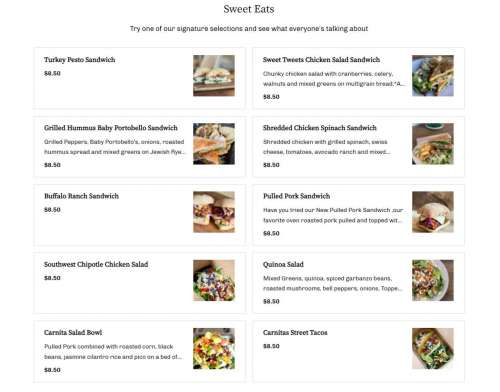 Sweet Tweets Bakery menu in Eagle Pass, Texas, USA